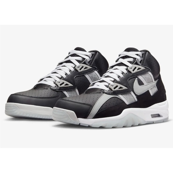 Nike | Shoes | Nike Air Trainer Sc High Black Grey Raiders Bo Jackson ...